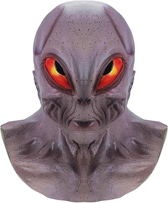Amazon.com: Alien Mask Latex Full Head Realistic Scary Masks Fancy ...
