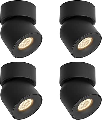 Aisilan 4 Packs LED Dimmable Adjustable 360° Ceiling Spotlight Indoor ...