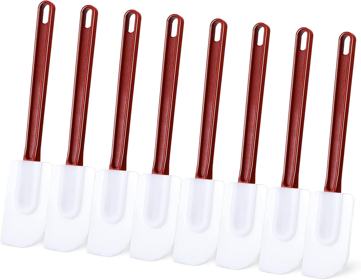 Amazon.com: Generic 8PCS Silicone Spatula Rubber Spatulas, 9.84IN ...