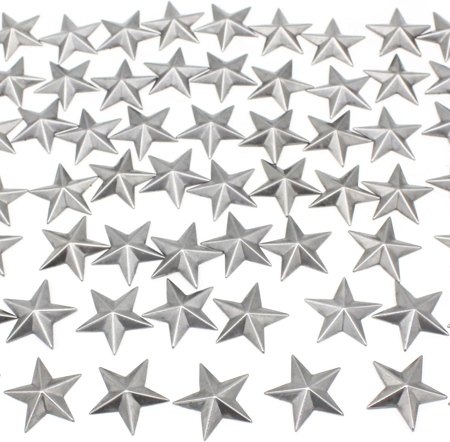 Amazon.com: ZNCO Small Metal Barn Stars Galvanized Silver Metal Star ...