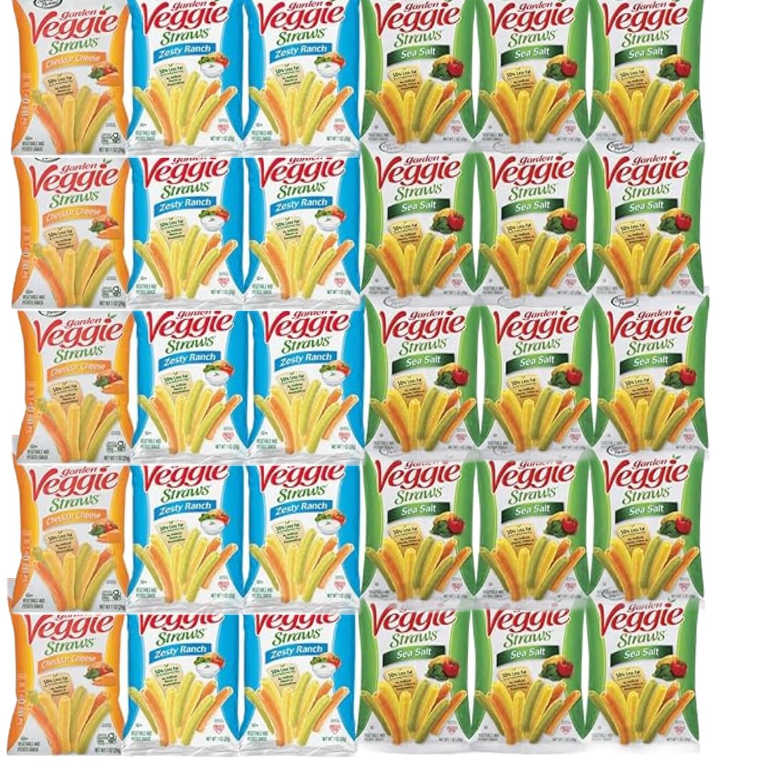 Amazon.com: Veggie~Straws Variety Pack, 30 Count - Assorted Flavors ...
