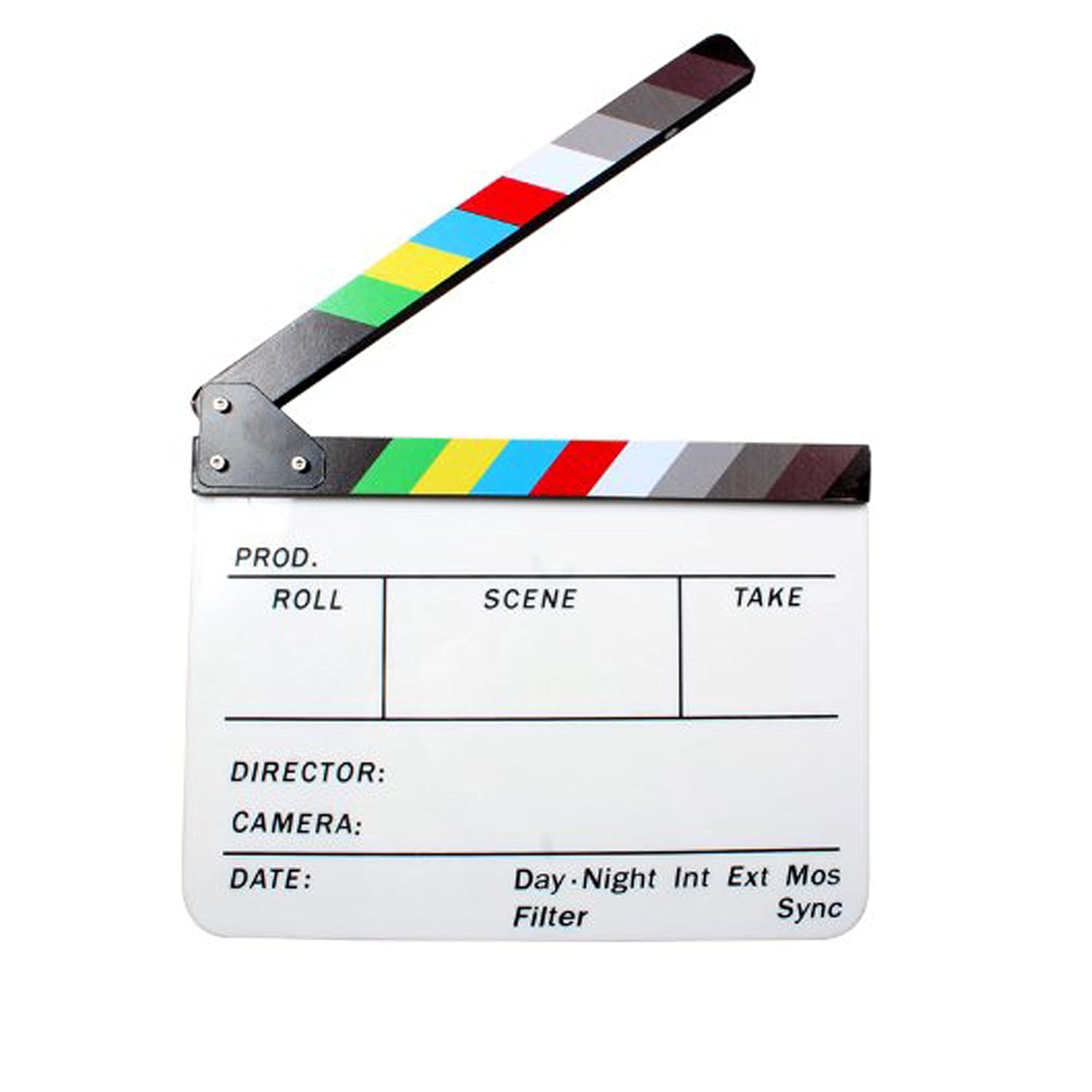 Acrylic Clapboard Dry Erase Director Film Movie Clapper Board Slate 9.6 ...