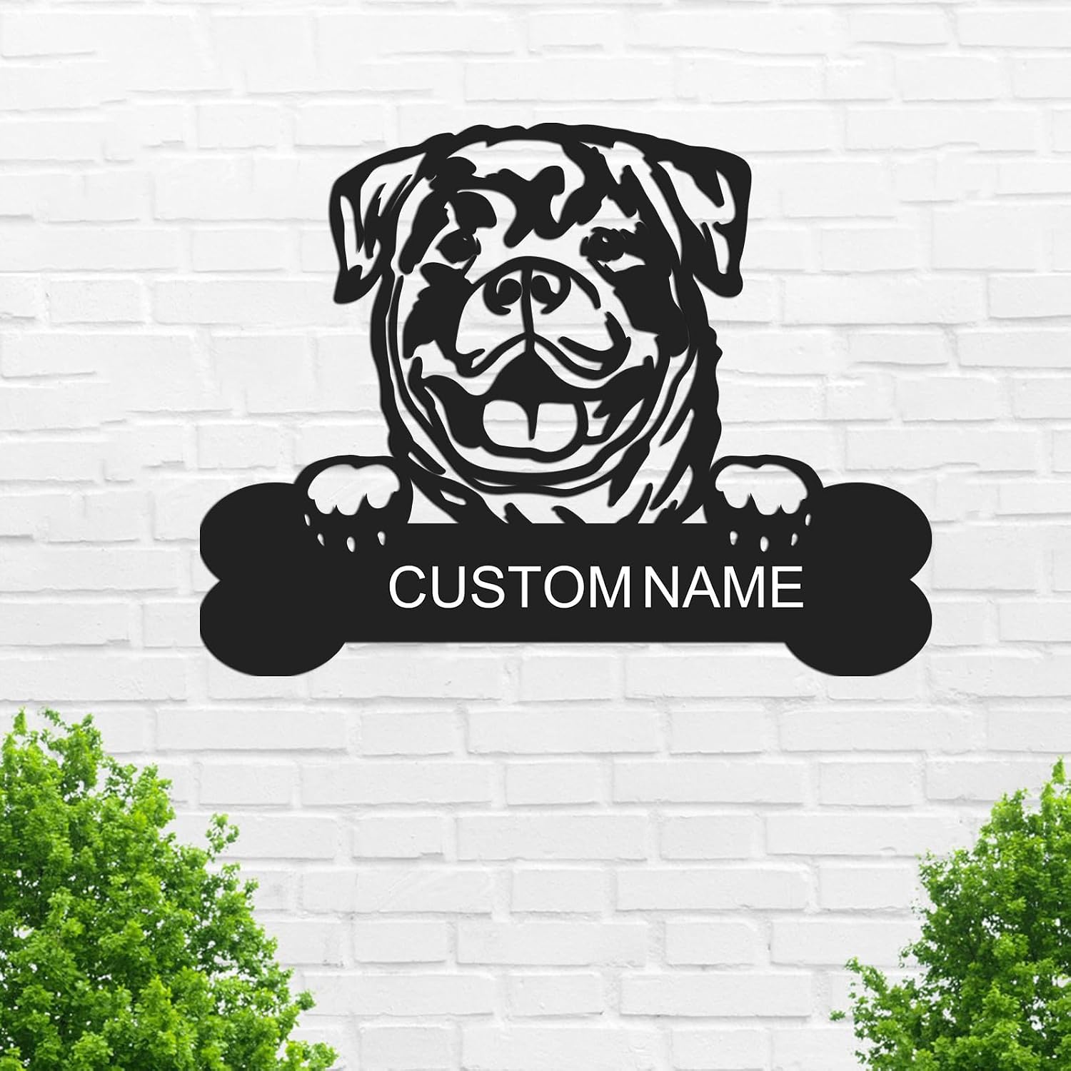 Amazon.com : Personalized Rottweiler Name Sign,Custom Dog Metal Sign ...