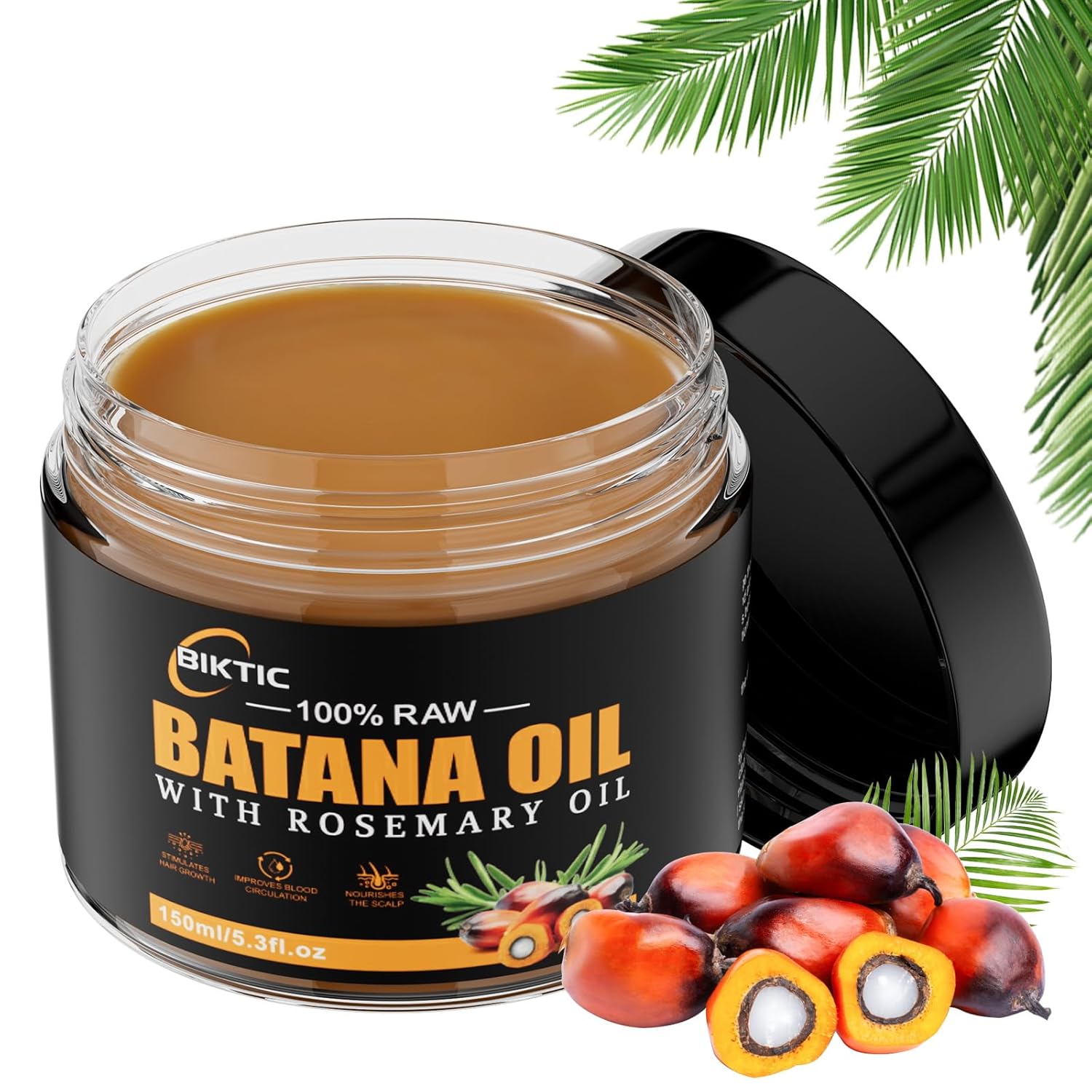 Amazon.com: Raw Batana Oil for Hair Growth,Rosemary Oil,100% Natural ...