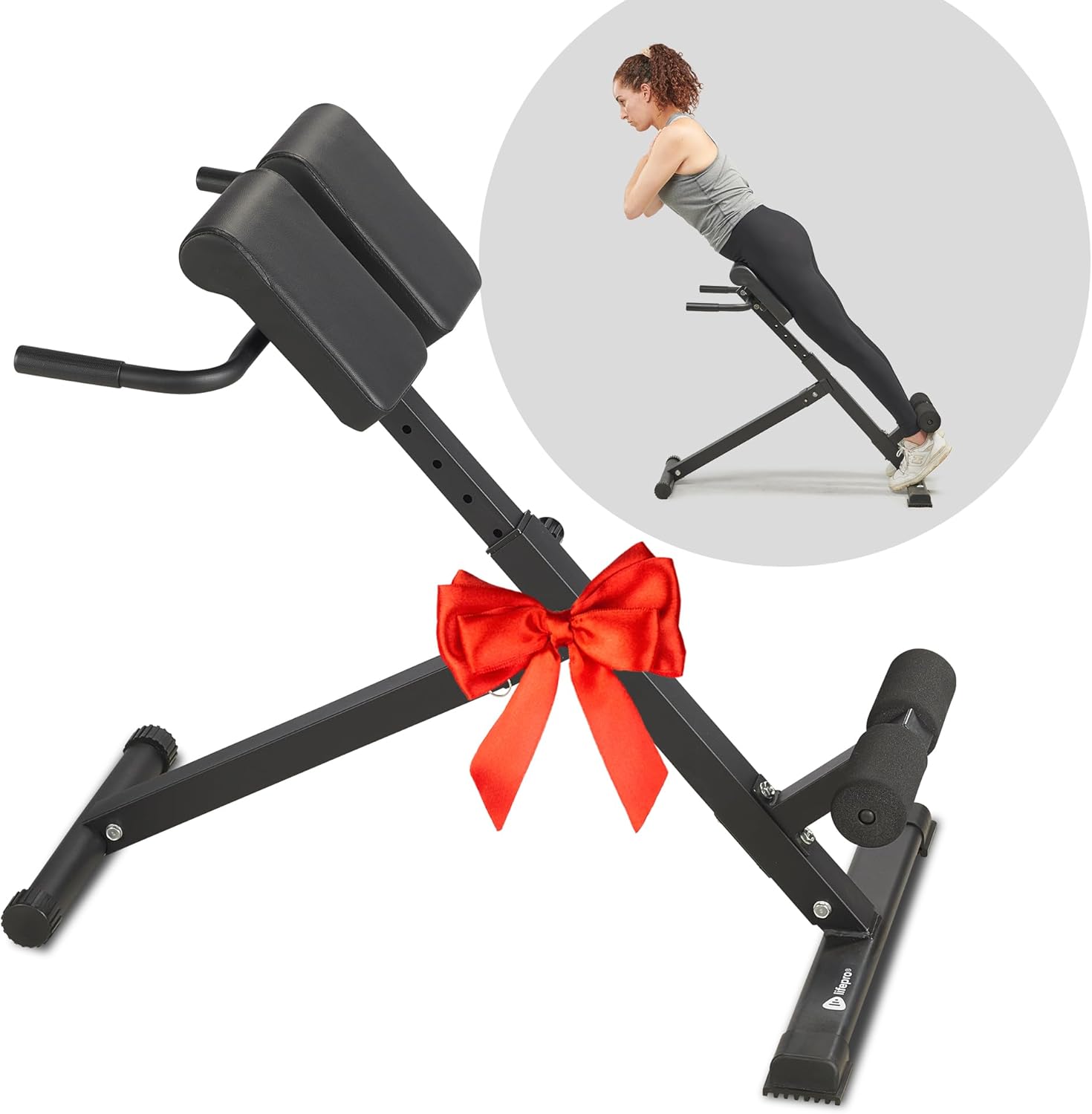 Lifepro Foldable Roman Chair Hyperextension Bench & Dip Station - Multi ...