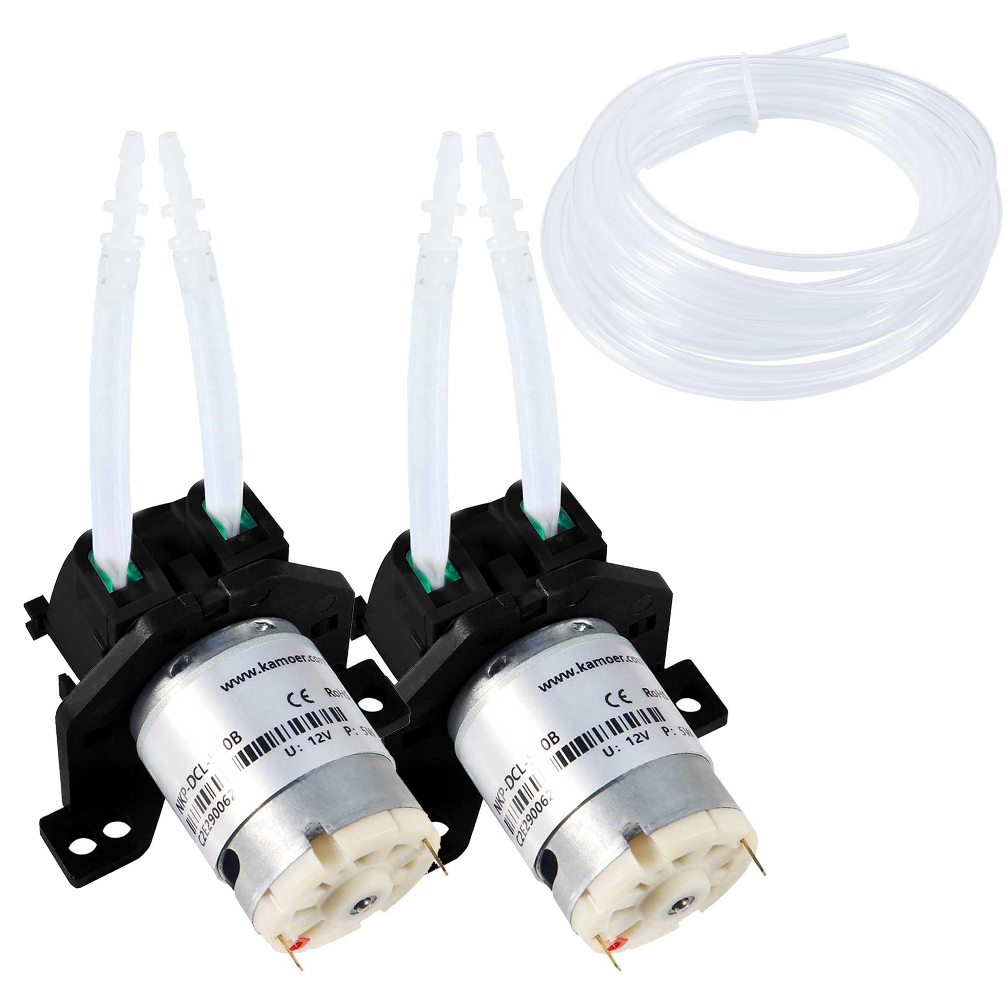 Snapklik.com : ALAMSCN 2PCS DC 12V Peristaltic Pump 100mL/min Liquid ...