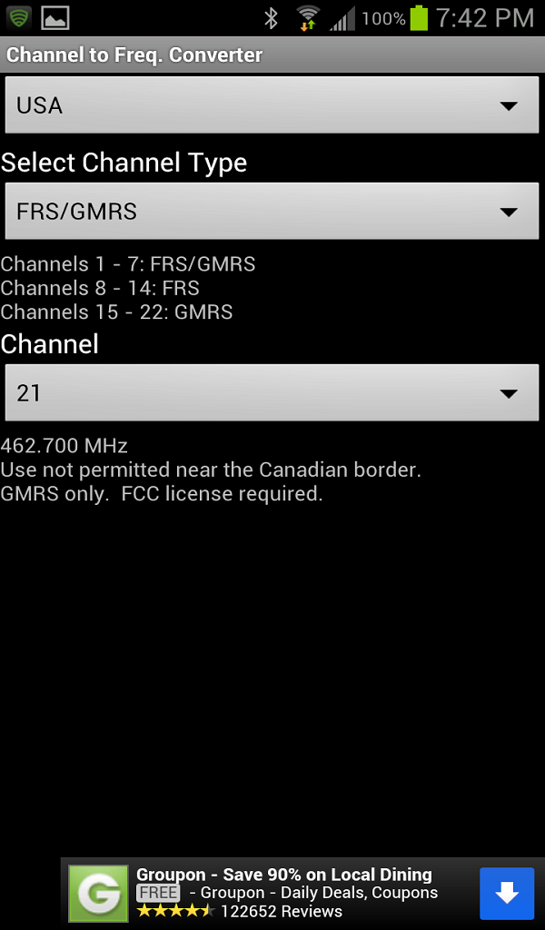 Channel to Frequency Converter - App on Amazon Appstore