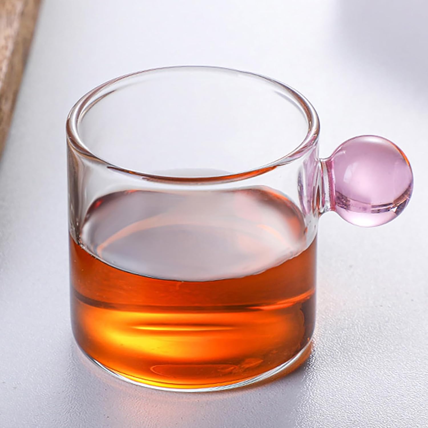 Amazon.com | YAMSLAM 1 Pc High Borosilicate Glass Cups With Round Ball ...