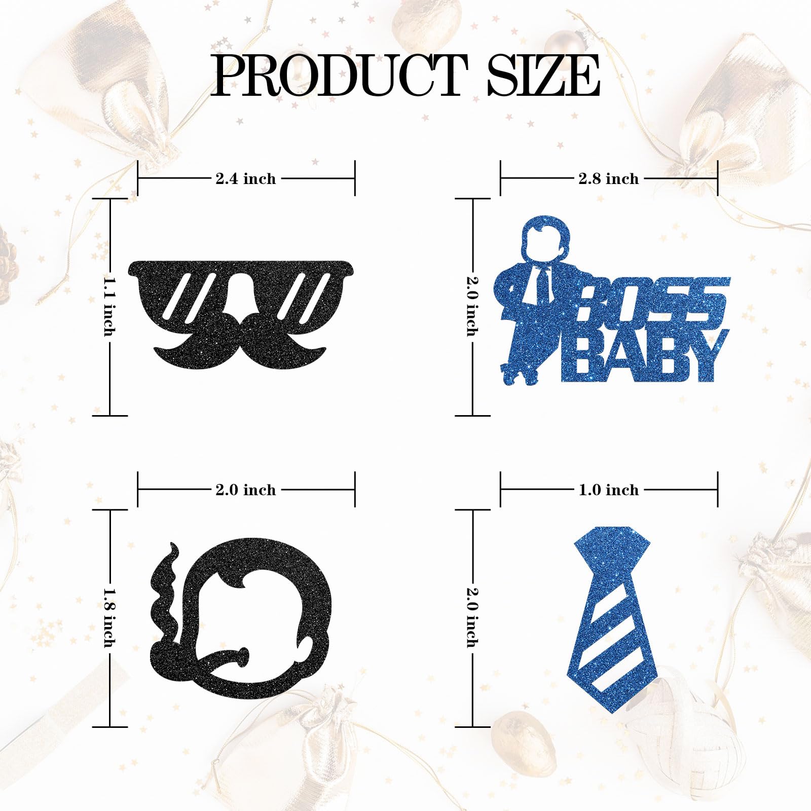 Snapklik.com : Boss Boy Cupcake Toppers, Gender Reveal Party ...