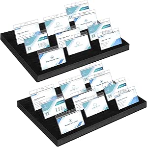 Lincia 2 Pcs Name Badge Holder ID Badge Tray Organizer Name Badge ...
