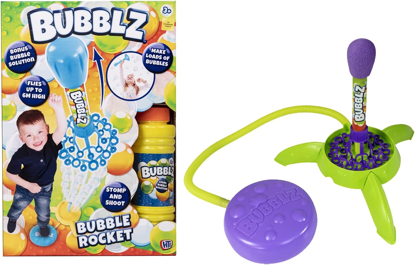 BUBBLE ROCKET MACHINE, CHILDREN ROCKET SHAPE BUBBLE BLOWER OUTDOOR FUN ...