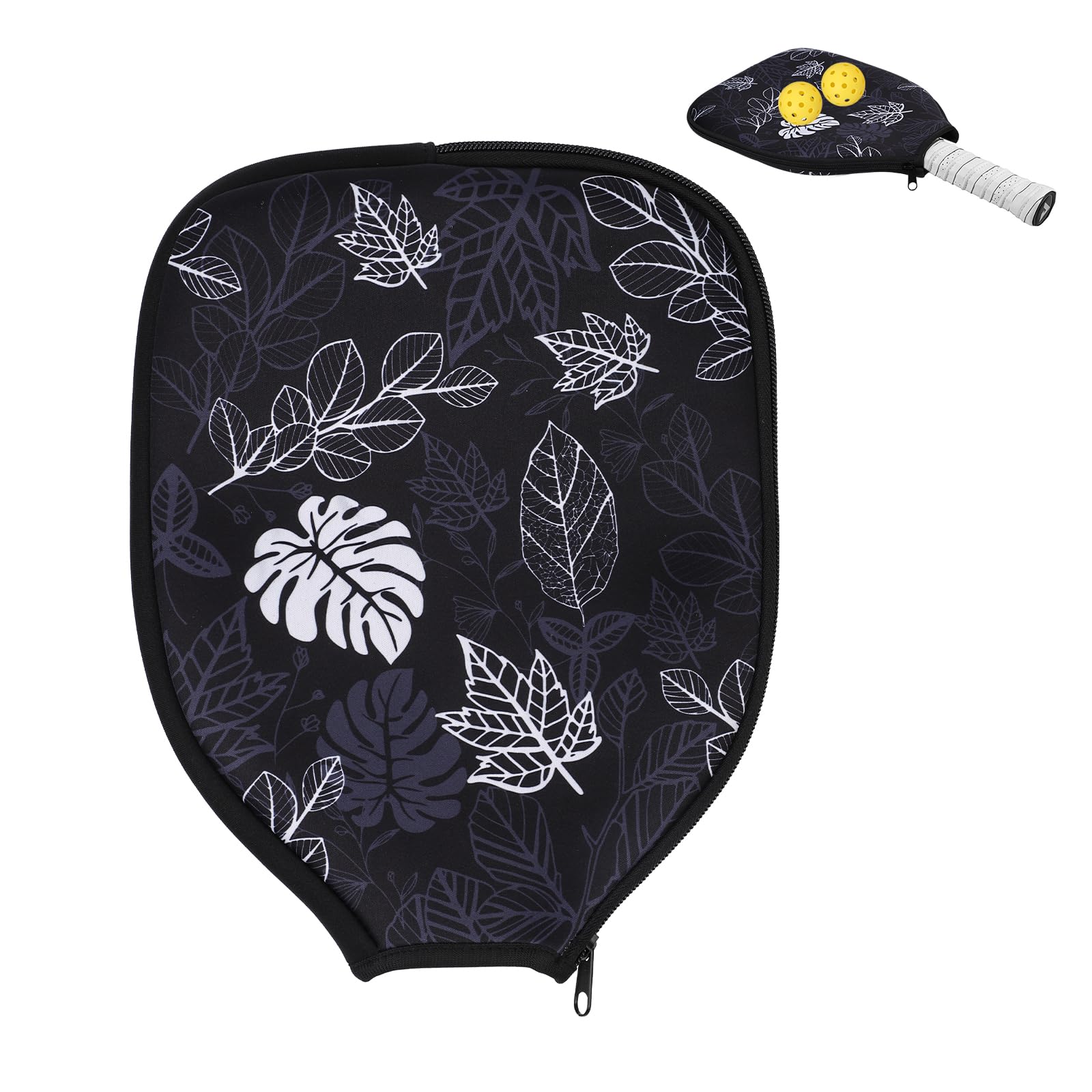 Neoprene Pickleball Paddle Cover, Pickleball Paddle Sleeve with Zipper ...