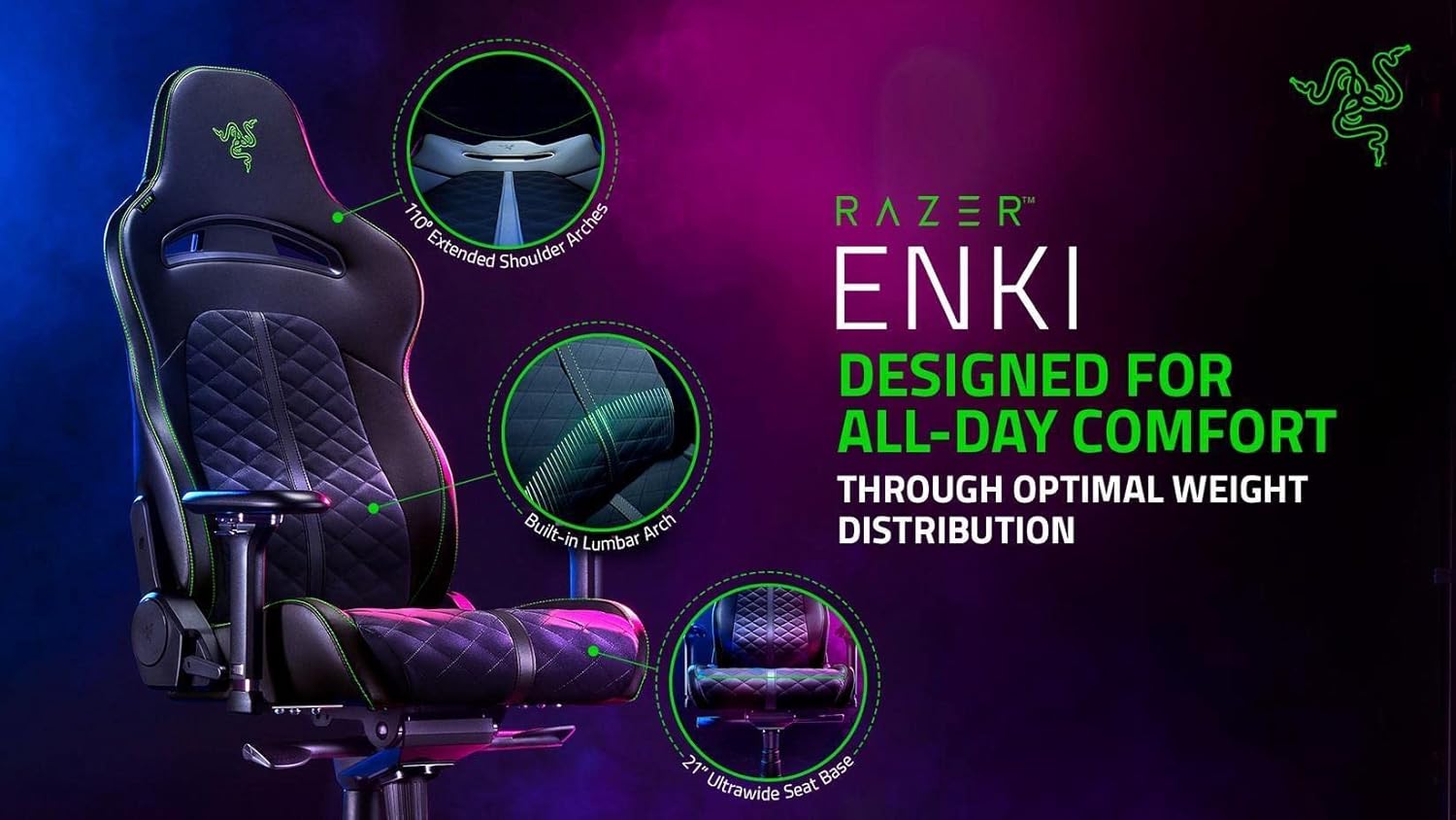Recensione Razer Enki Iskur, La Sedia da Gaming con Supporto Lombare ...