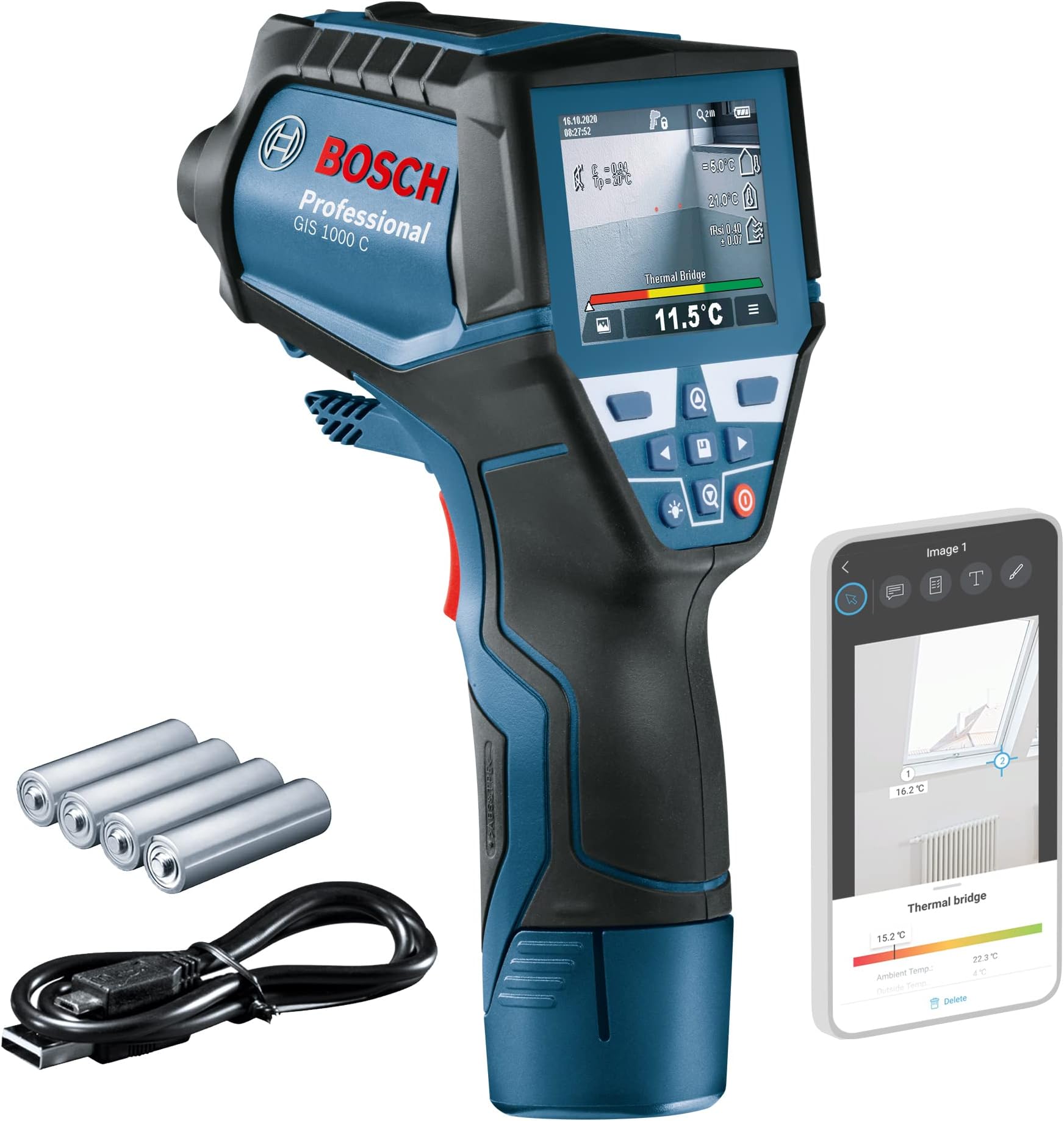 Bosch Professional Termocamera a infrarossi GIS 1000 C (con funzione ...