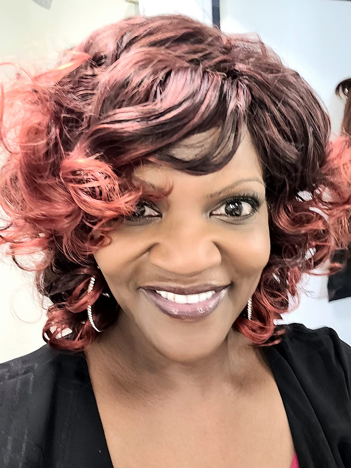 $6/mo - Finance andromeda Curly Wigs for Black Women Brown Short Curly ...