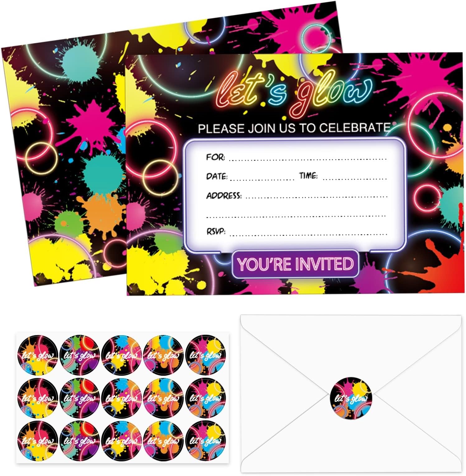 Amazon.com : wuguimeii 90s Birthday Invitation, 90s Party Invite, 90s ...