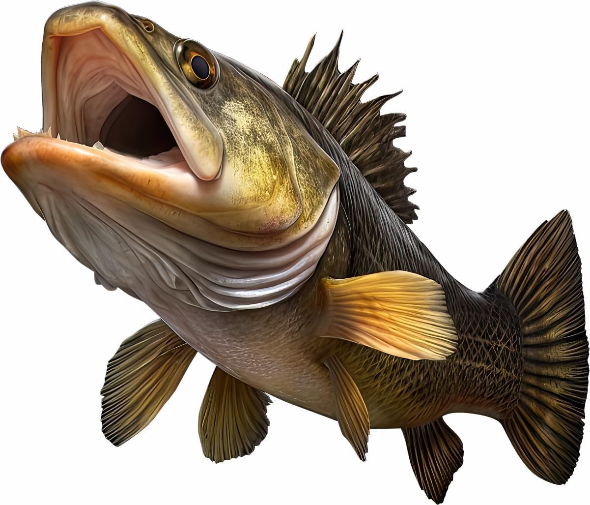 Amazon.com - Walleye 2.0 Beautiful Fish Decal | Fishing Decal for Boat ...