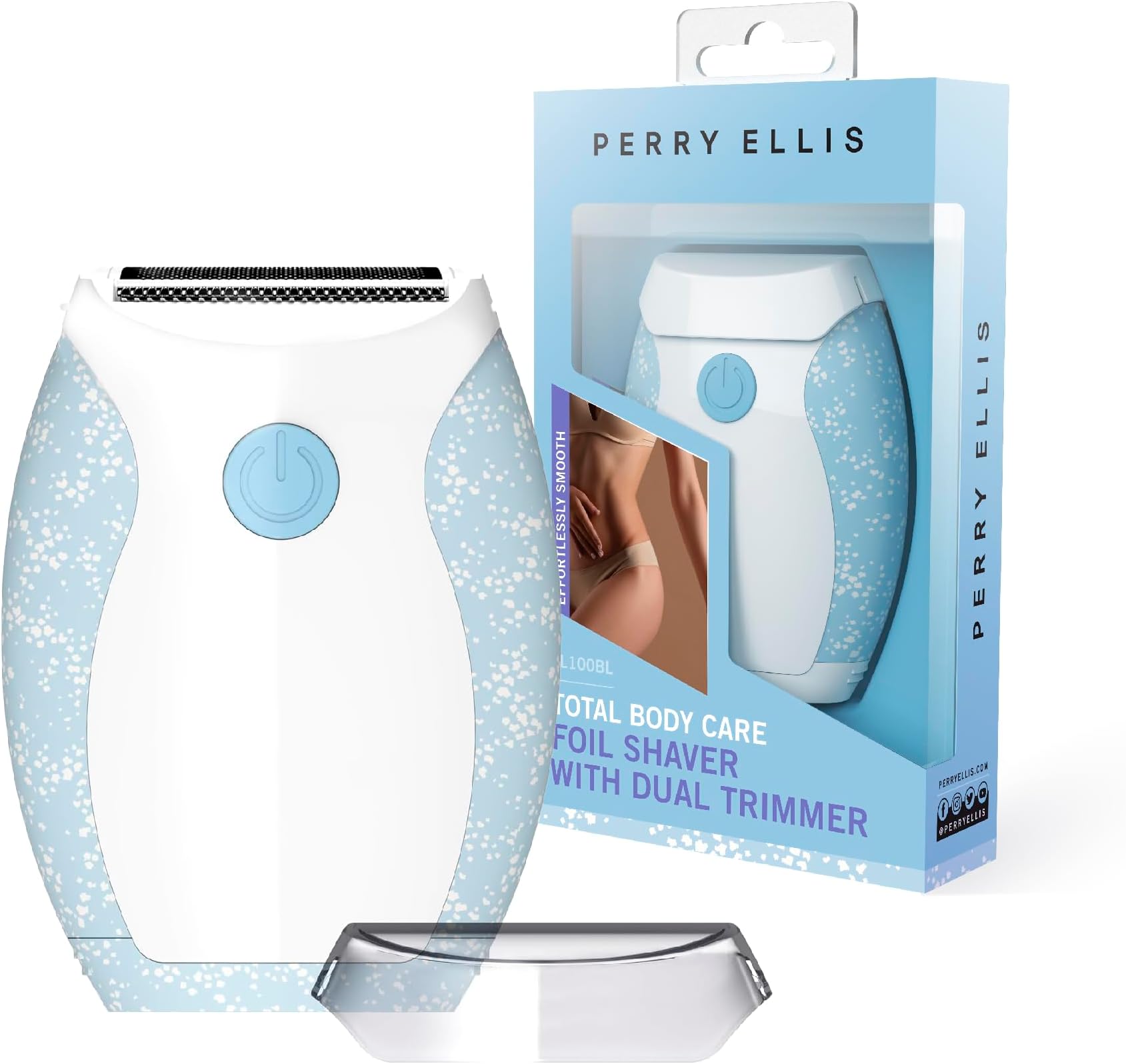 Amazon.com: Perry Ellis Electric Shaver for Women | Womens Foil Shaver ...