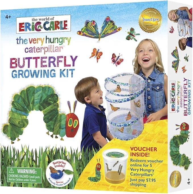 Insect Lore The Very Hungry Caterpillar Butterfly Growing Kit : Amazon ...