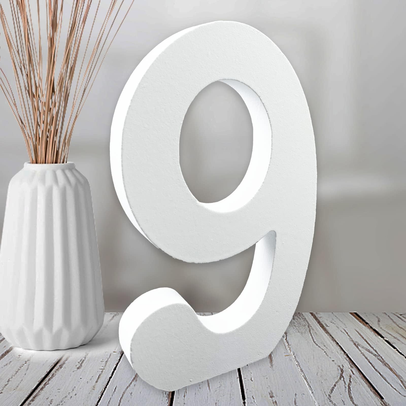 Amazon.com: AOCEAN 4 Inch White Wood Numbers Unfinished Wood Numbers ...