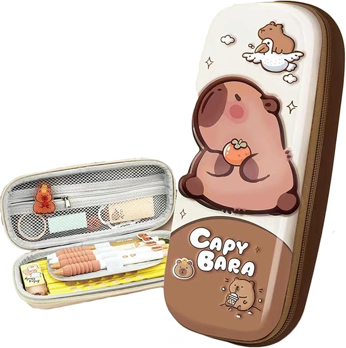 Amazon.com: Capybara Pencil Case Pencil Pouch Large Capacity Pencil Case Set Capy Bara Multi ...