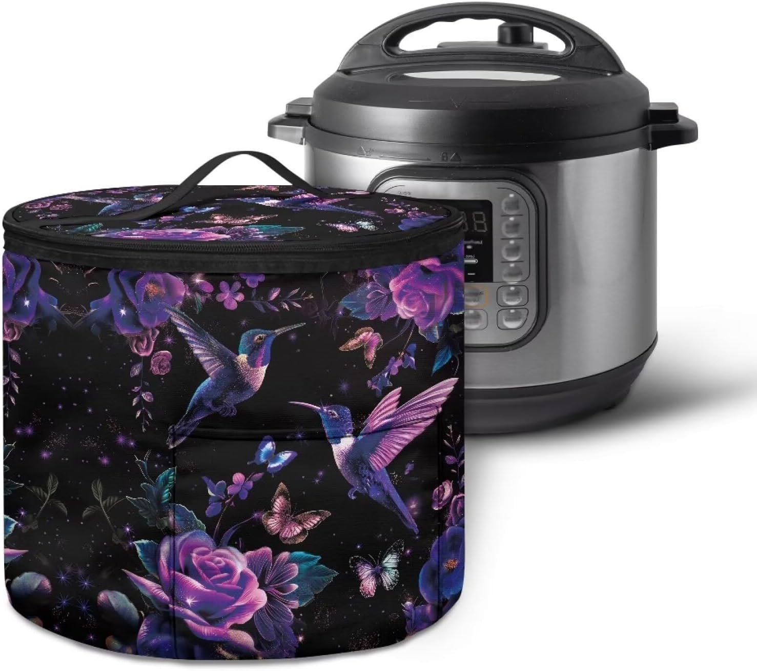 Amazon.com: Luarisgur Hummingbird Floral Pressure Cooker Tote Bag ...