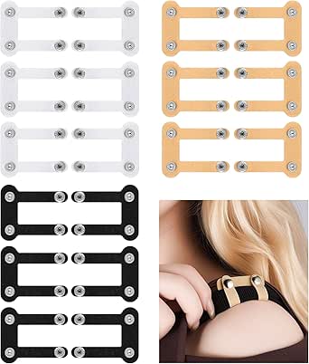 Yearntown 18 Pcs Bra Strap Hider Bra Strap Holders for Slipping Dress ...