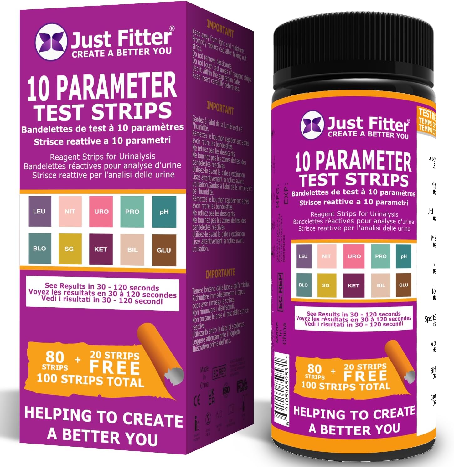 UTI Urine Test Strips. Urinary Tract Infection Strip. Simple, Fast ...