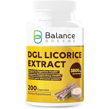 Amazon.com: DGL Licorice Extract 500 mg 200 Veggie Capsules (Vegan,Non ...