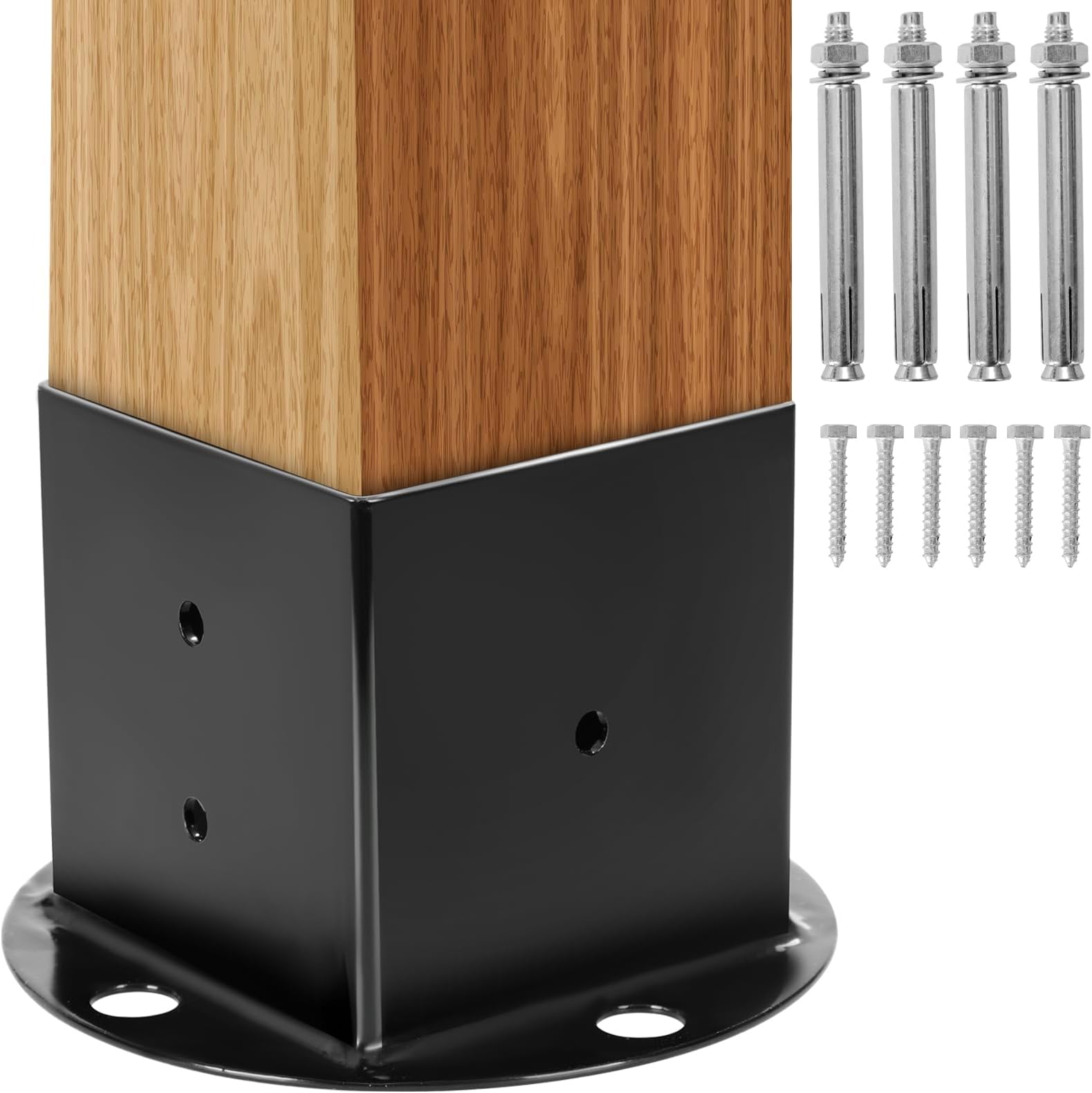 Floor Flange 2x2 Mounting Bracket Square Fence Pole Flange Base Heavy ...