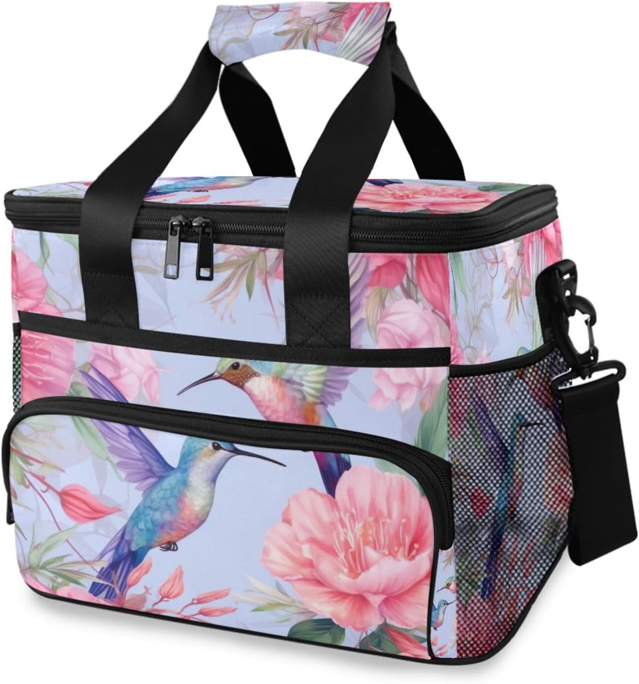 Amazon.com: GOODOLD Watercolor Hummingbirds Lunch Bag for Women Men 15L ...