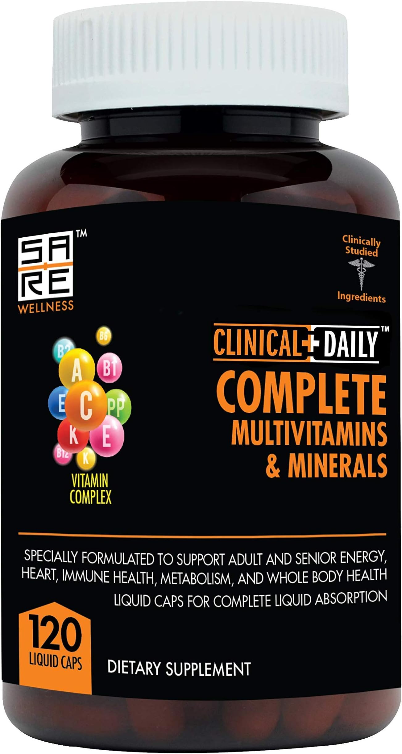 Amazon.com: Clinical Daily Complete Whole Food Multivitamin Supplement ...