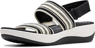 Amazon.com | Clarks Women's Arla Stroll Flat Sandal | Flats