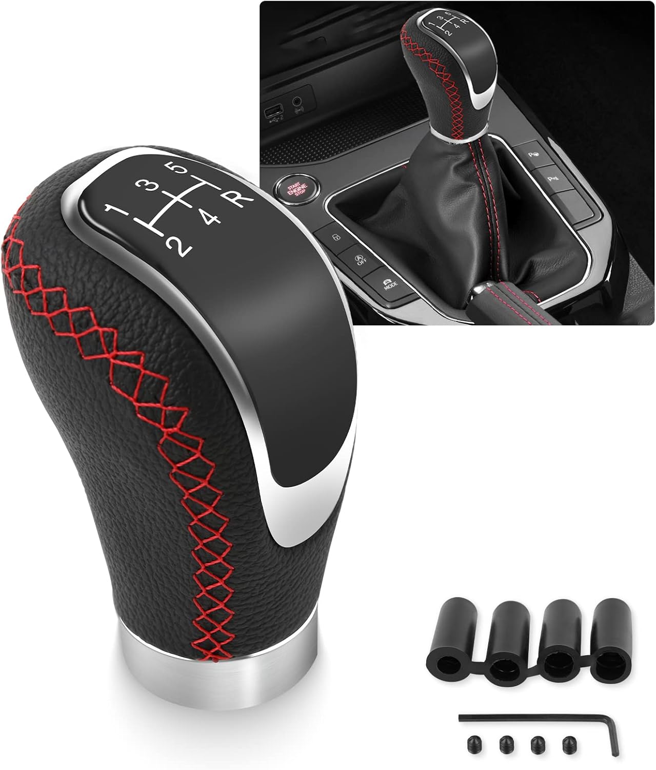 Amazon.com: DREAMIZER Shift Knob 5 Speed Manual Gear Shifter Knobs ...