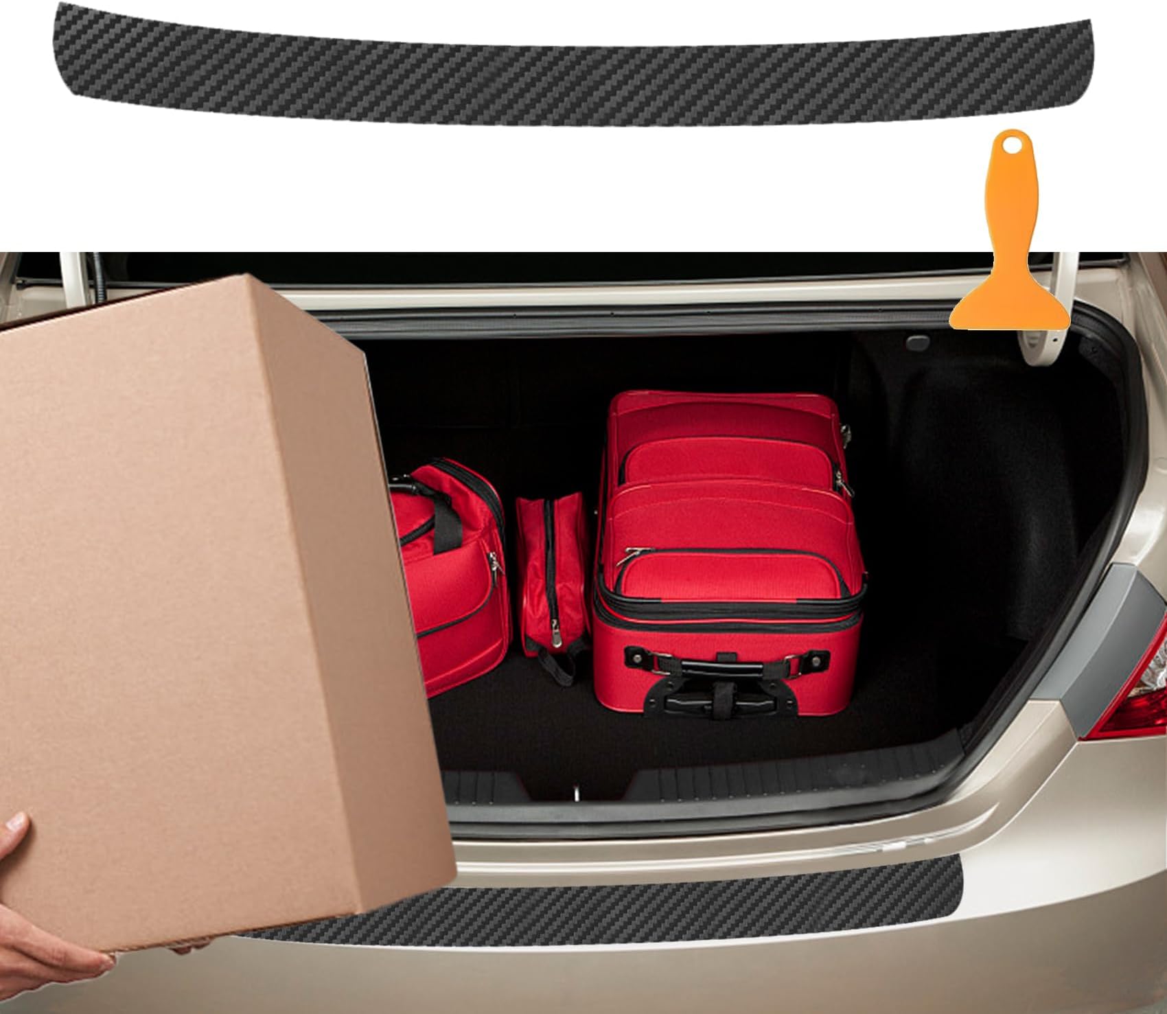 Amazon.com: Car Rear Bumper Guard Protector, Anti-Scratch Car Door ...