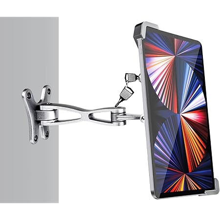 woleyi Tablet Wall Holder Mount with Anti Theft Security Lock and Key ...