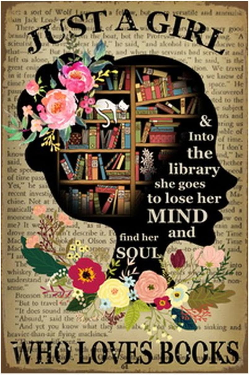 Amazon.com: Mocozim Rustic Retro Metal Tin Sign It's A Good Day to Read ...