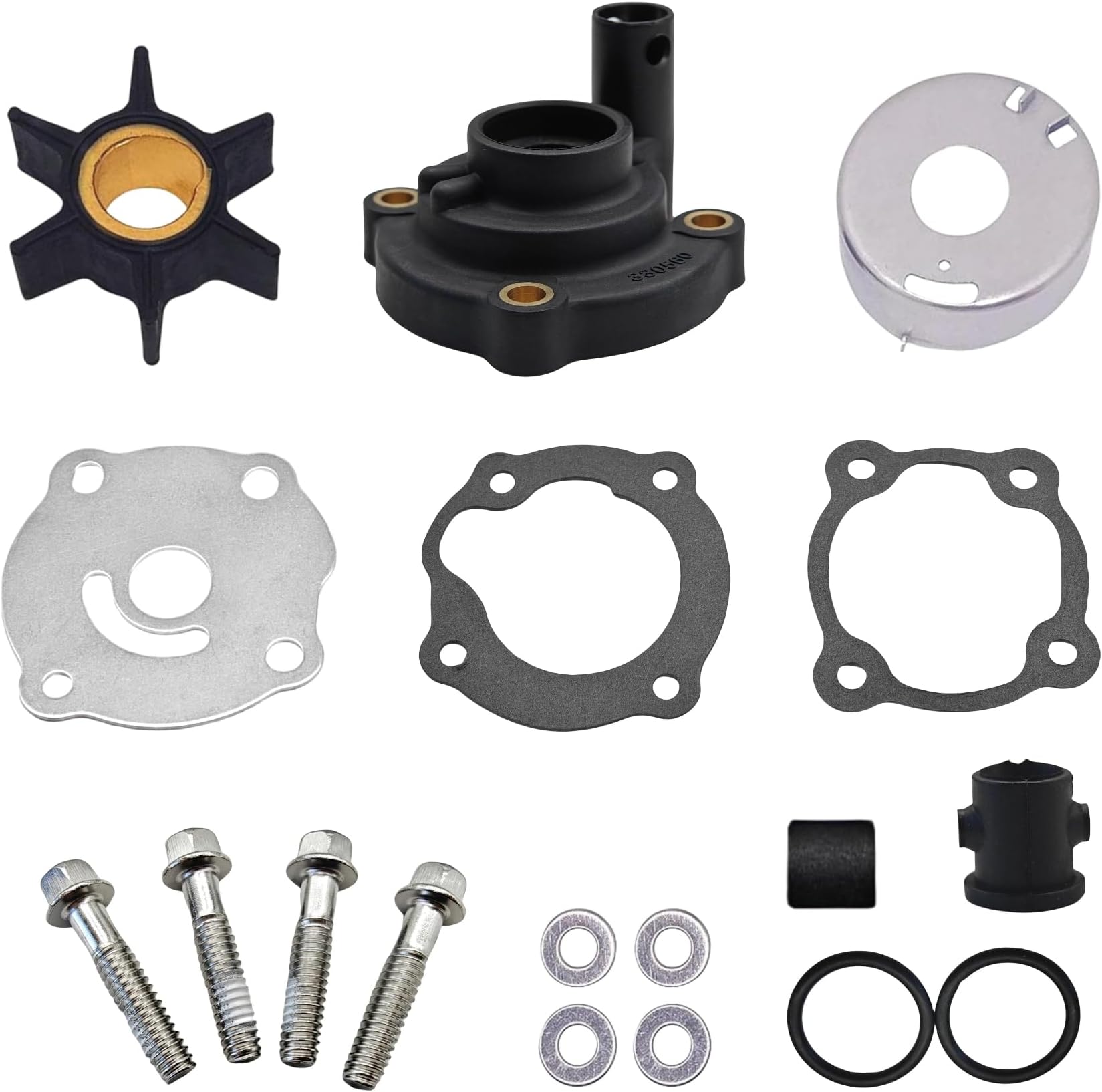 Amazon.com: 393630 Water Pump Kit Fit Johnson Evinrude OMC Outboard 20 ...