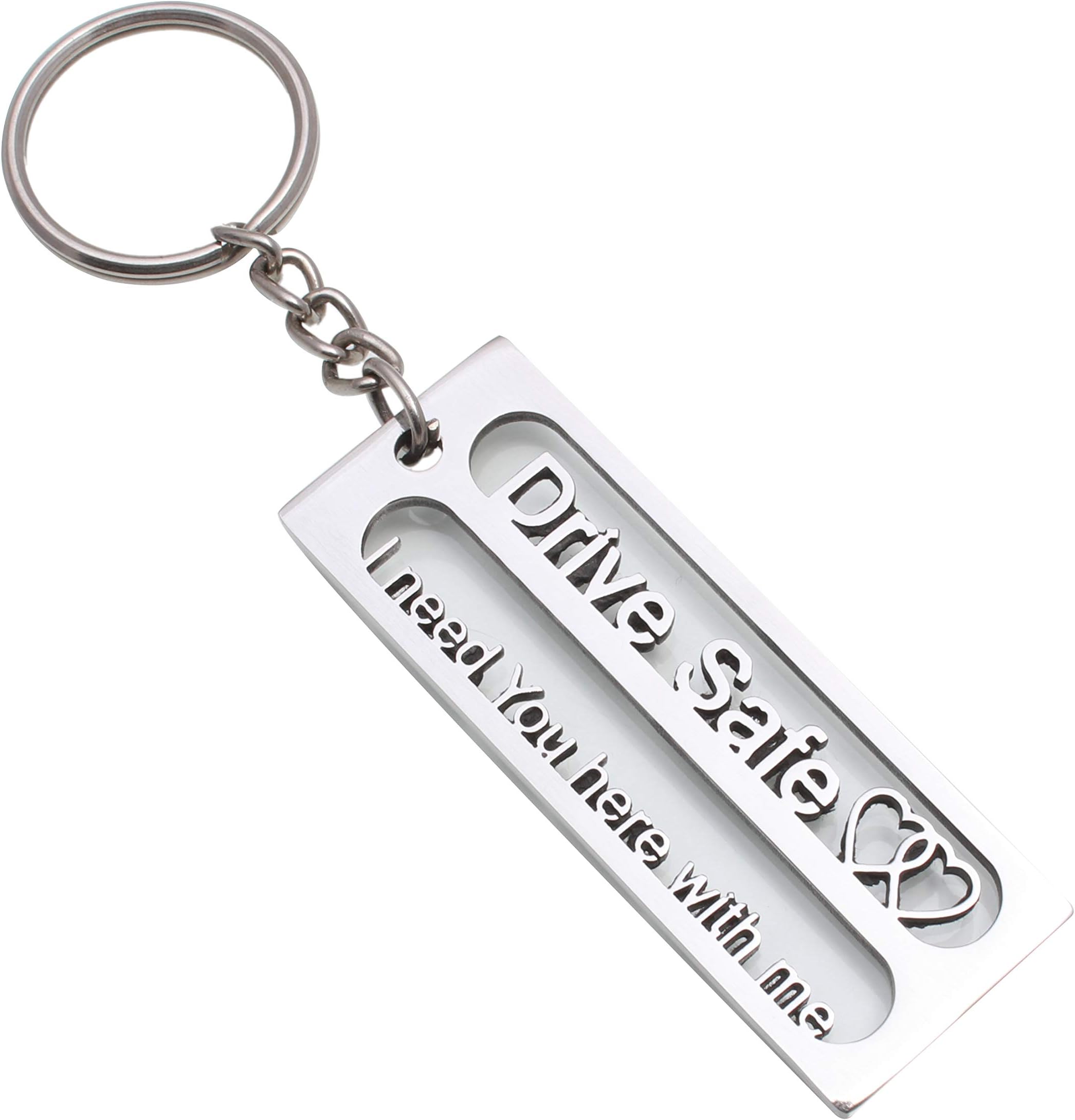 Sajal Drive Safe Message Key Chain With Four Side Engraved On 3D ...
