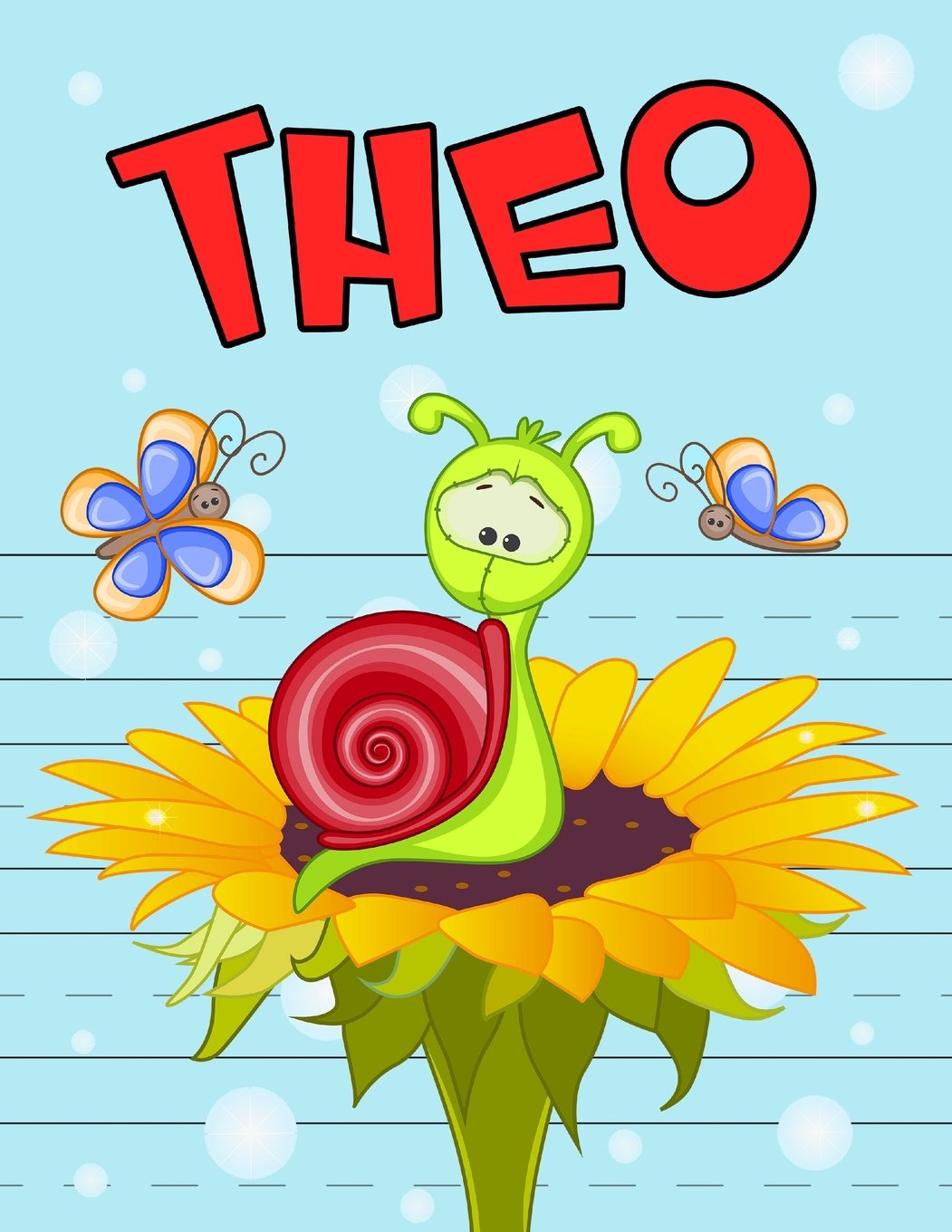 Buy Theo: Personalized Book With Child's Name, Primary Writing Tablet ...