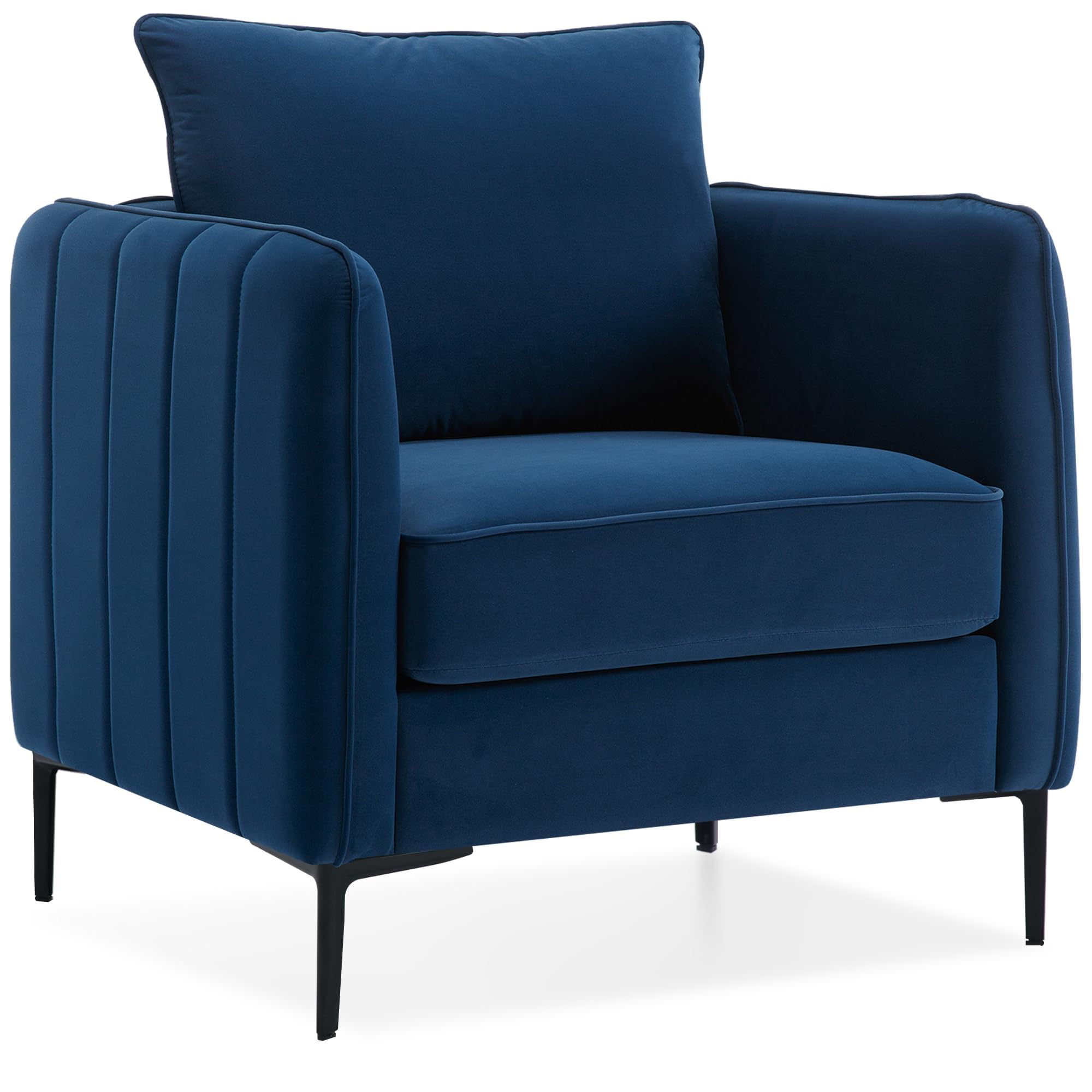 Amazon.com: DecoraFlex Blue Velvet Accent Chairs for Living Room ...