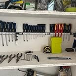 Navaris Set of 4 Magnetic Tool Holder Rack - 12 Inch Heavy Duty Garage Wall Holder Strip for ...