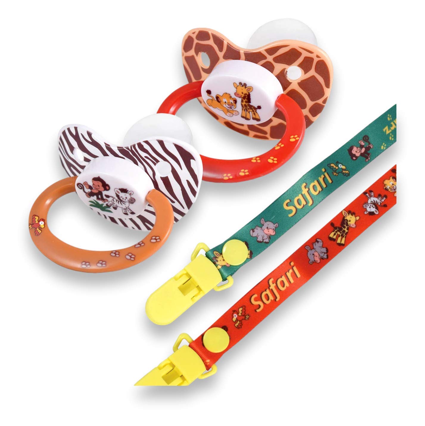 Amazon.com : Rearz - Safari - Adult Pacifier with Lanyard and Clip (2 ...