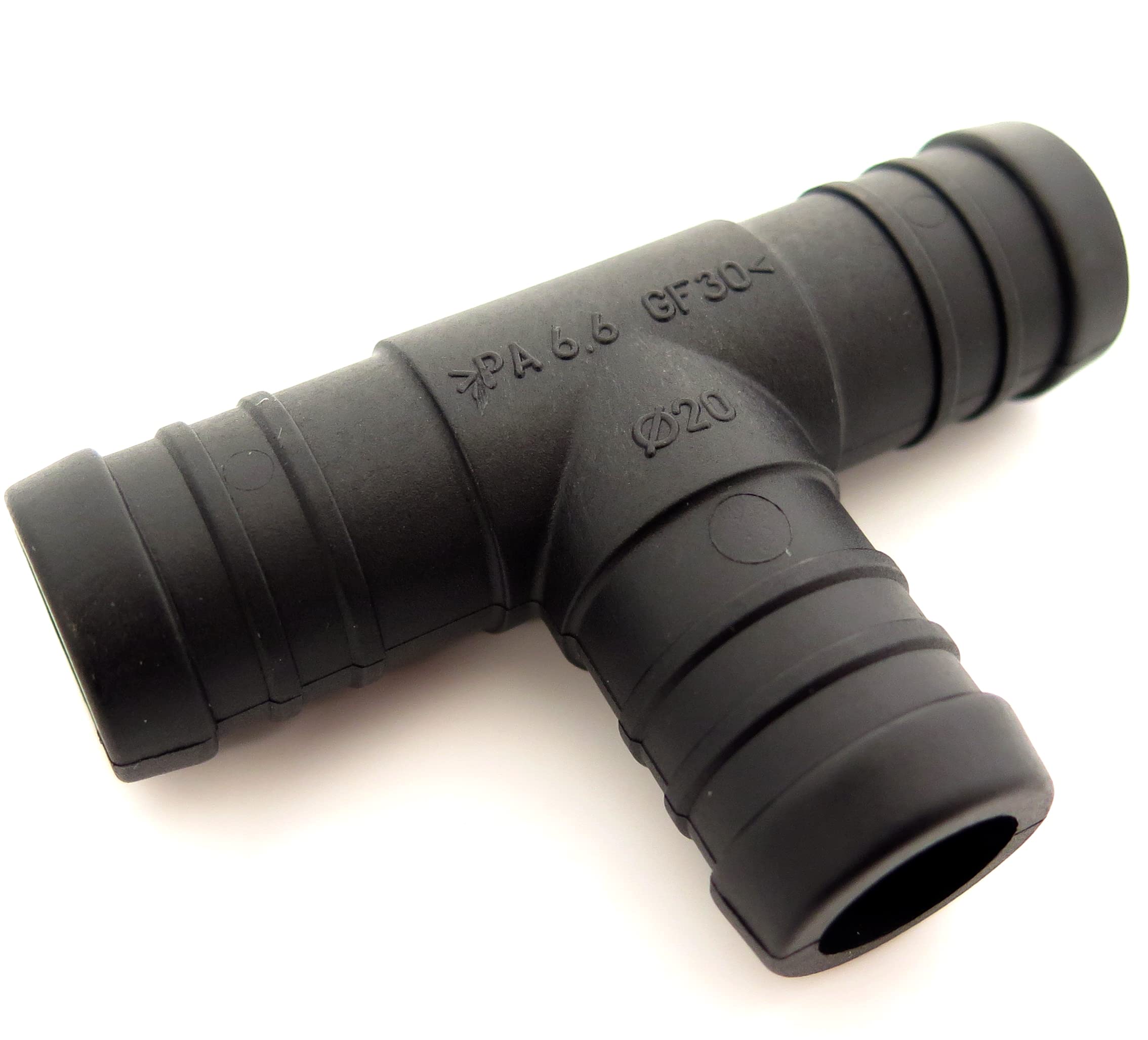 2 Hose Tube Pipe 3-way T-Piece Splitter Connector 20mm Tube Pipe ...