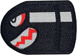 Amazon.com: Angry Flying Bullet Bill Old School Retro Patch - 2.5 x 2 ...