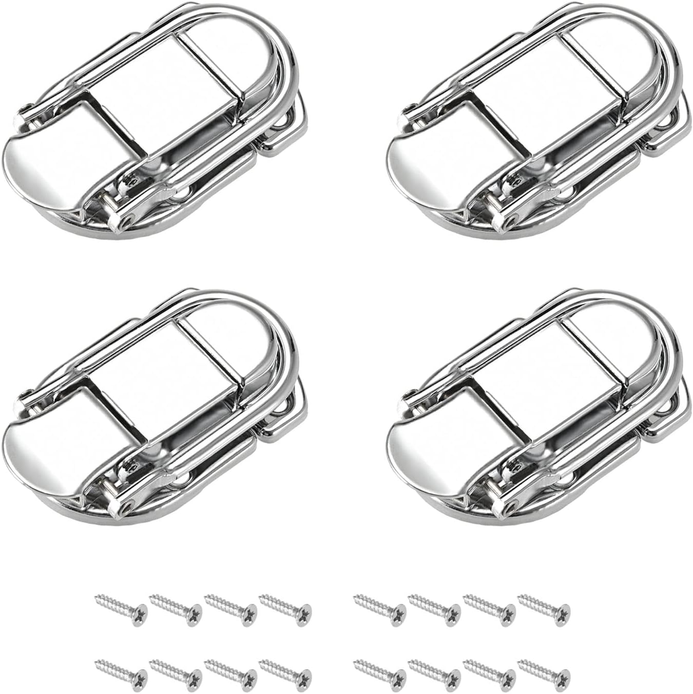METALLIXITY Toggle Catch Lock (60mm x 33mm) 4Pcs, Iron Hasp Latches ...