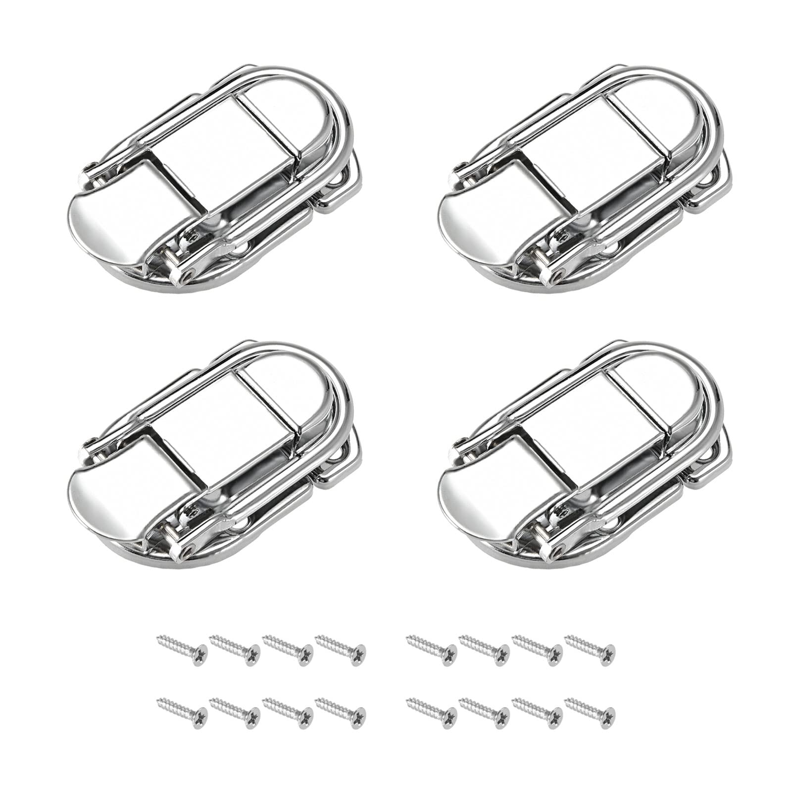 METALLIXITY Toggle Catch Lock (60mm x 33mm) 4Pcs, Iron Hasp Latches ...