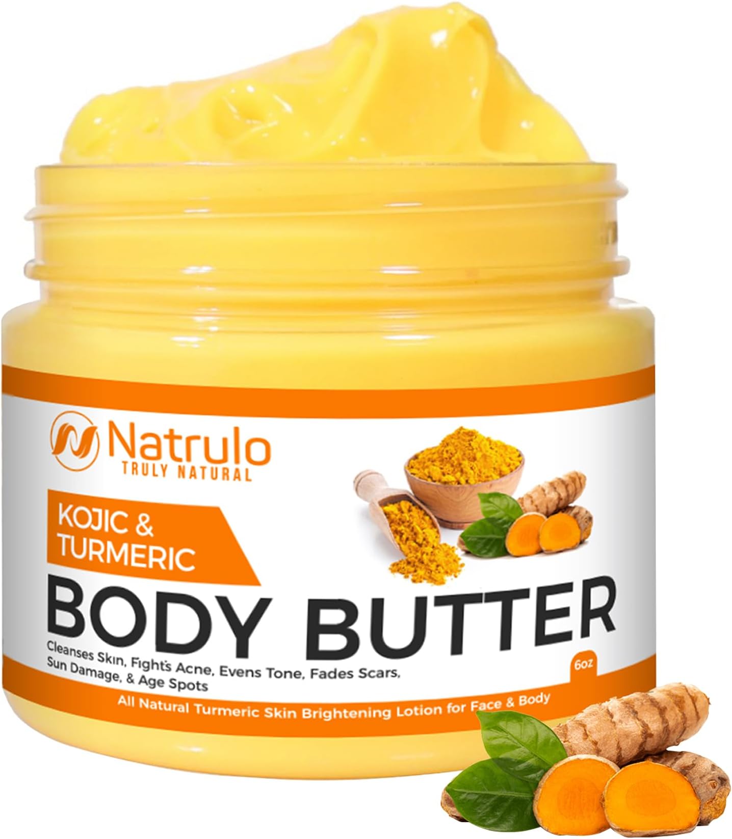 Amazon.com: Turmeric & Kojic Body Butter - All Natural Turmeric Butter ...