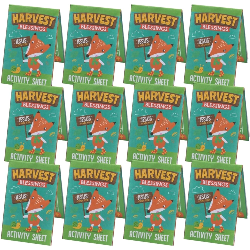 Amazon.com: Religious Multicolor Fall Fold-Up Activity Sheets - 2.75" x ...