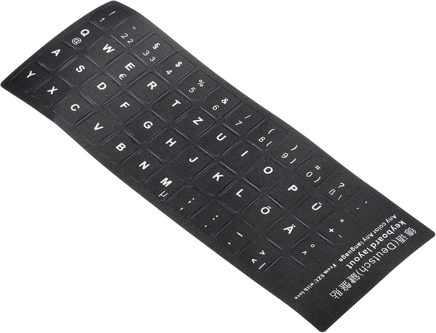 Amazon.com: PATIKIL German Keyboard Layout Stickers, 4 Pack Universal ...